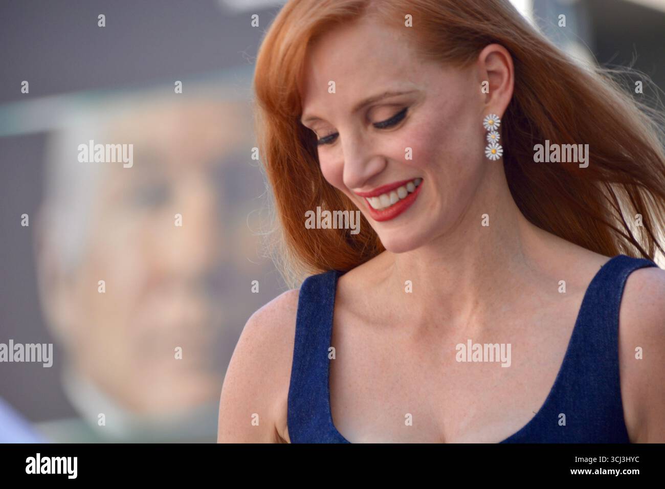 Actress Jessica Chastain is honored with a star on the Hollywood Walk ...