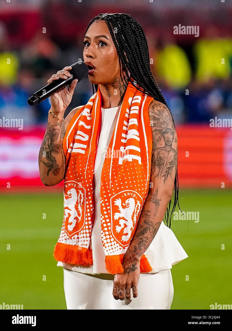 ROTTERDAM, NETHERLANDS - SEPTEMBER 4: Singer Tabitha sings, the ...