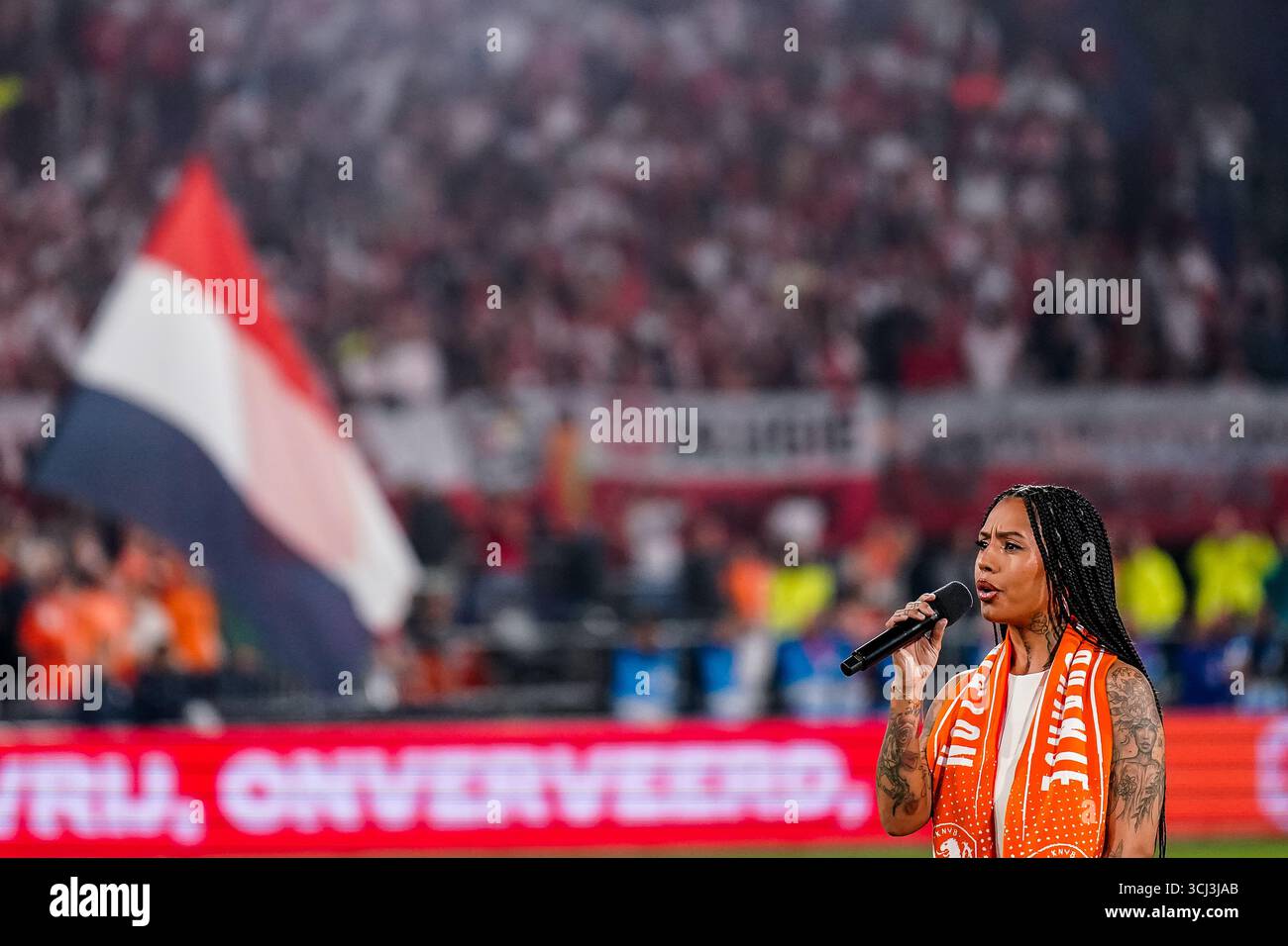 ROTTERDAM, NETHERLANDS - SEPTEMBER 4: Singer Tabitha sings, the ...