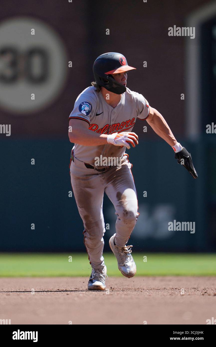 Baltimore Orioles' Jackson Holliday during a baseball game against the ...
