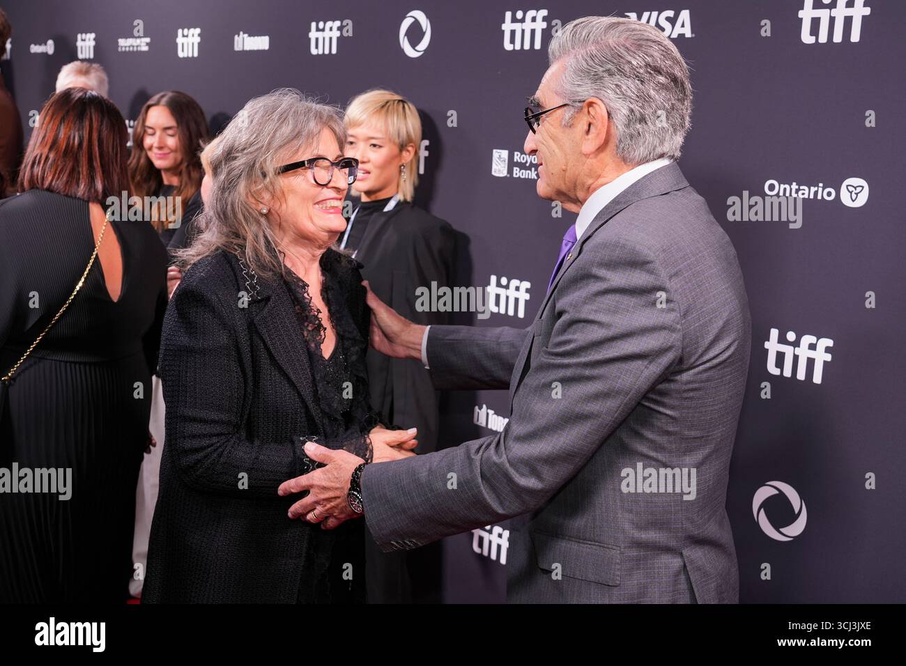 Rosemary Margaret Hobor, left, and Eugene Levy attend the premiere of ...