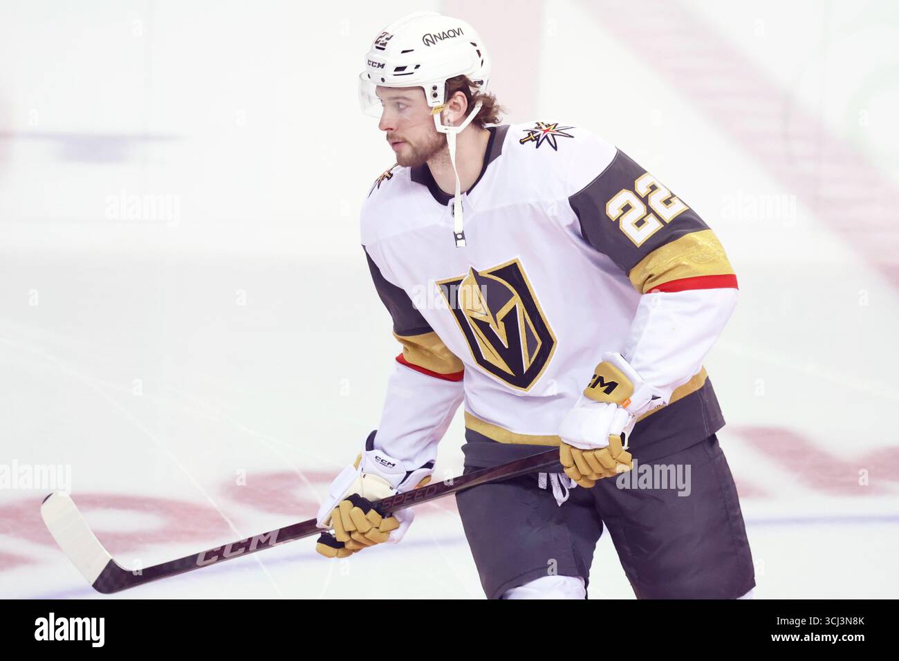 Profile photo on Vegas Golden Knights RW Cole Schwindt during an NHL ...
