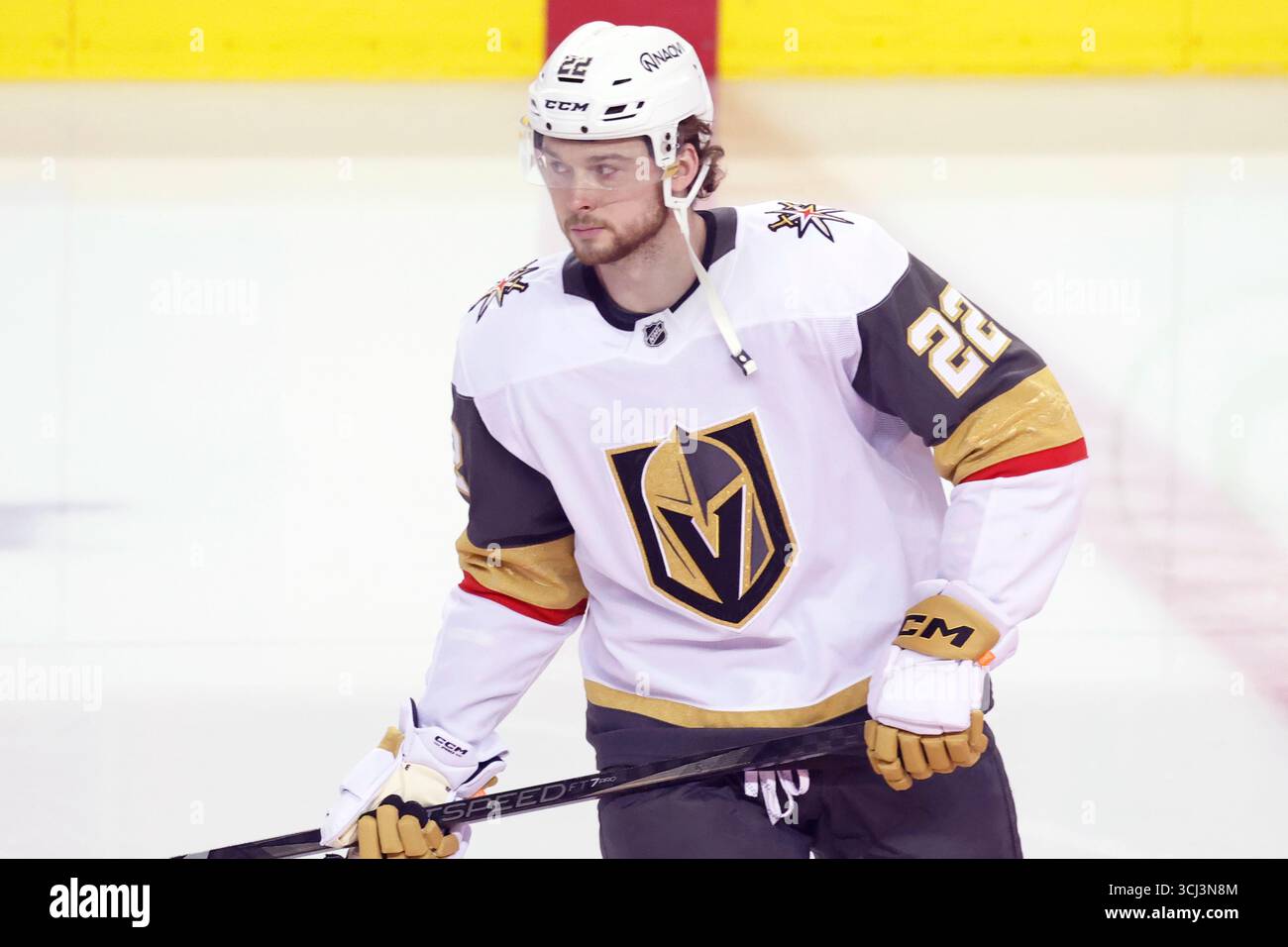 Profile photo on Vegas Golden Knights RW Cole Schwindt during an NHL ...