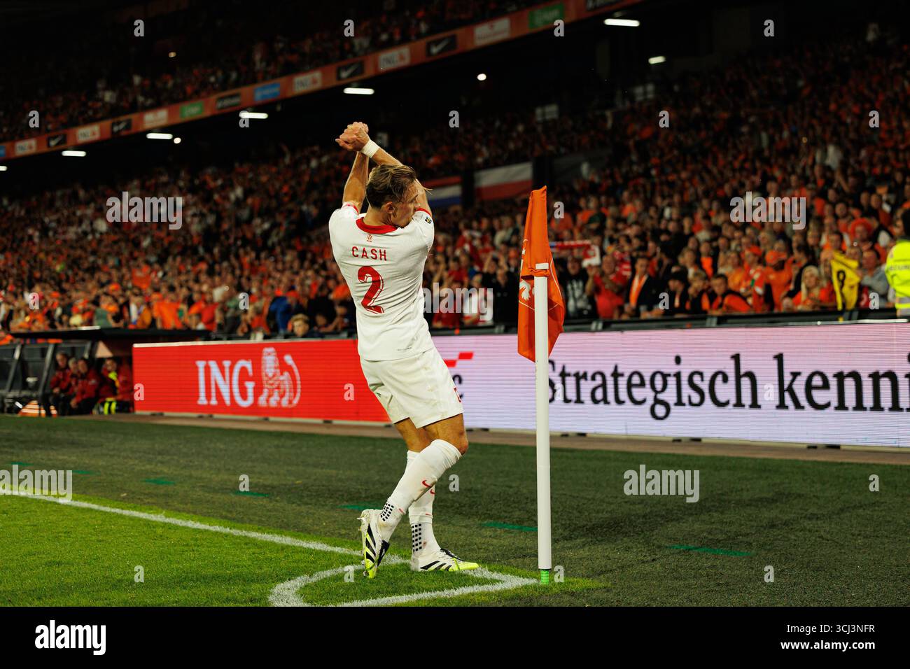 Rotterdam, Netherlands. 4th Sep 2025; Matty Cash (Poland) seen ...
