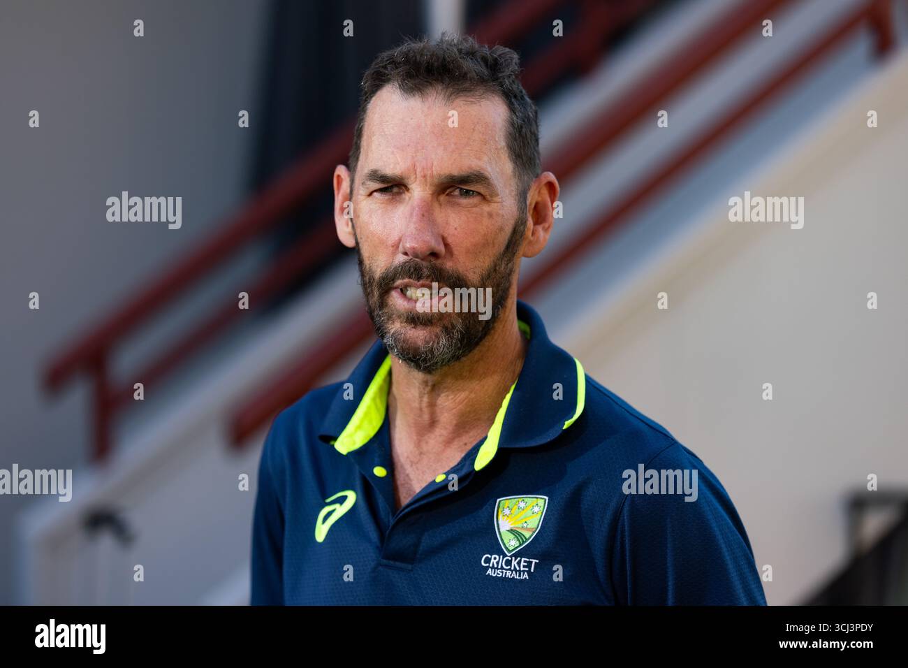 National Selector Shawn Flegler talks to the media during the Australia ...