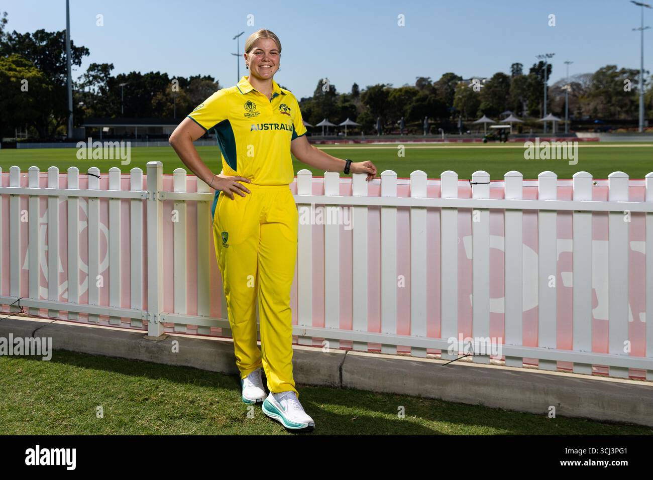 Georgia Voll poses for a photo during the Australia squad announcement ...