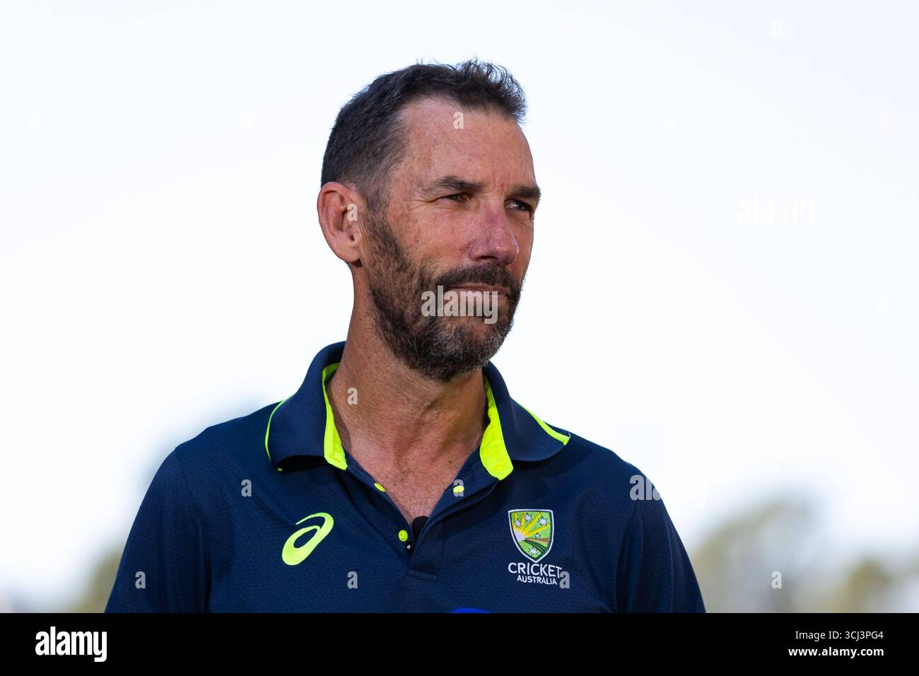 National Selector Shawn Flegler talks to the media during the Australia ...