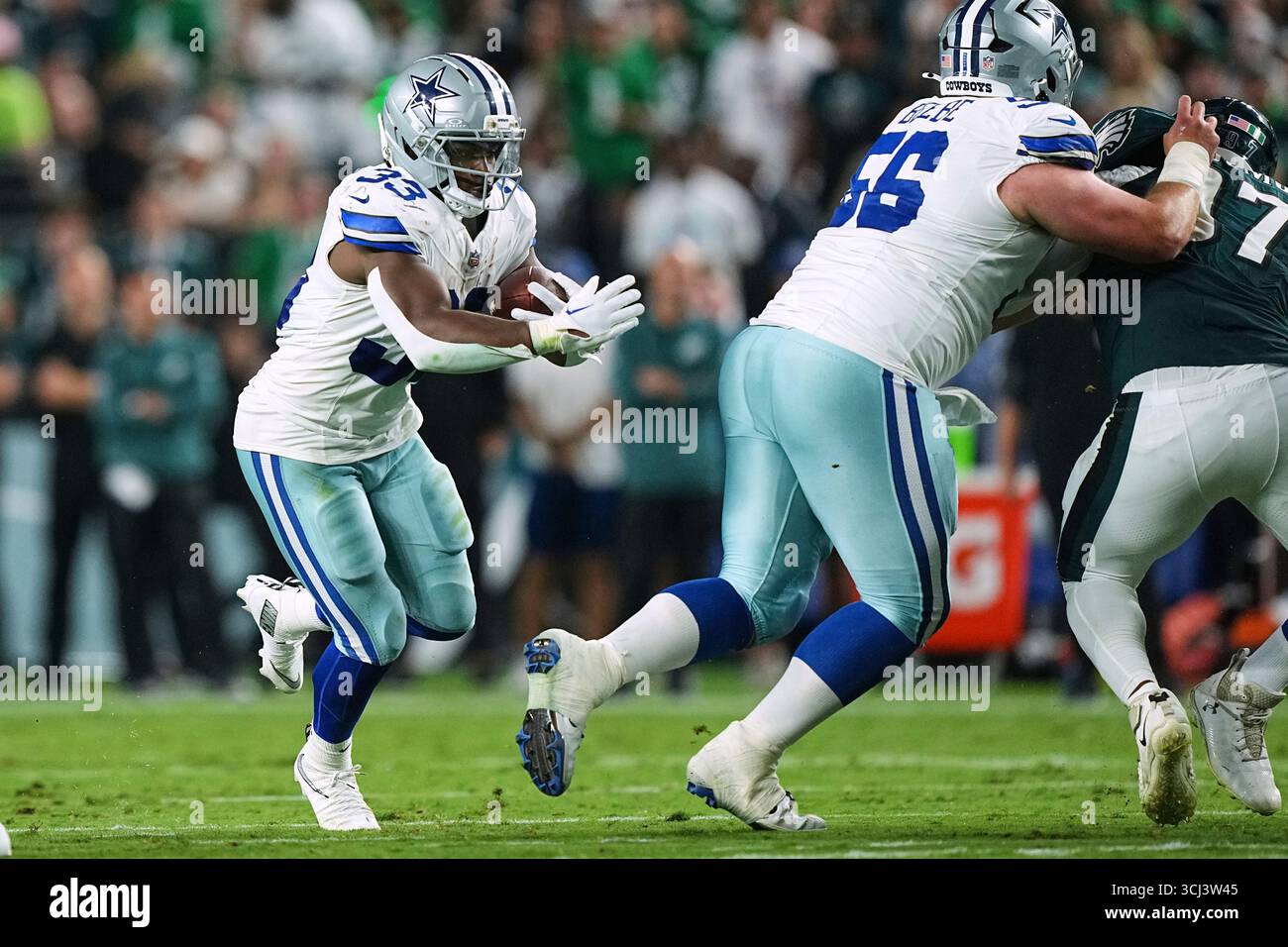 Dallas Cowboys running back Javonte Williams runs the ball in the first ...