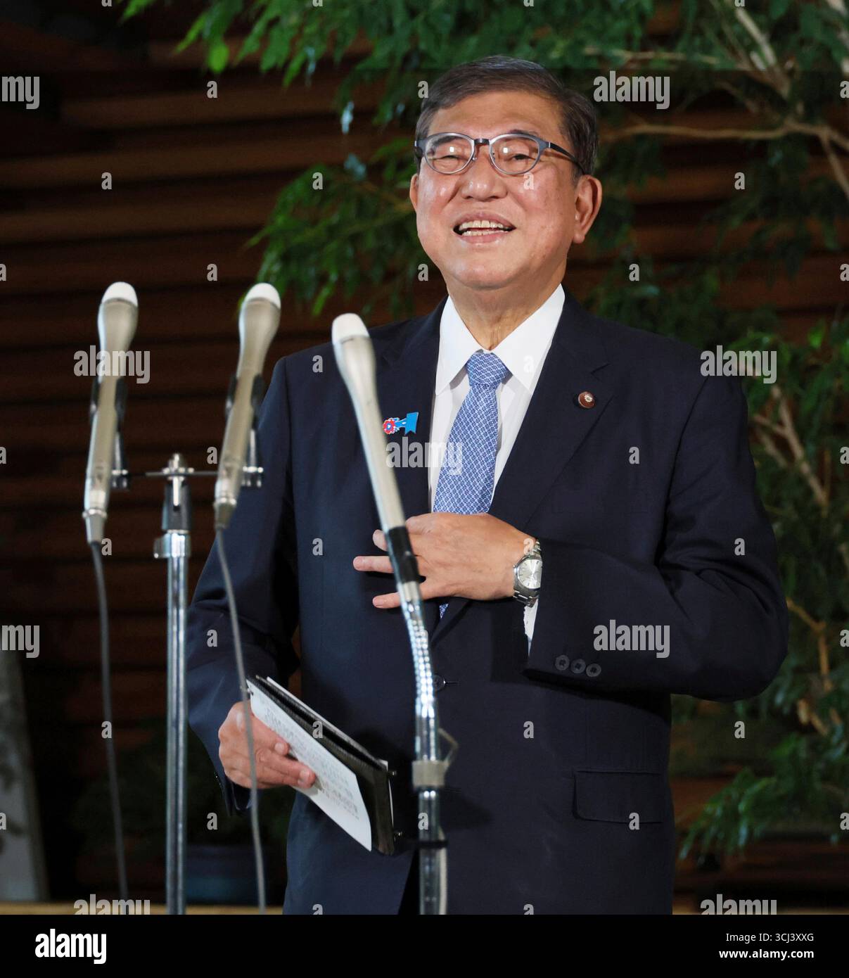 Japanese Prime Minister, Sigeru Ishiba answers reporters' questions ...