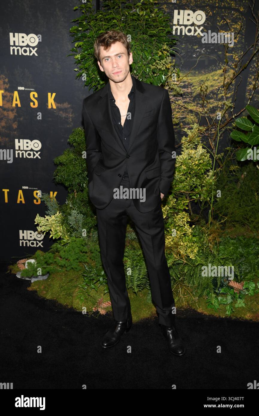 Owen Teague attends the "Task" HBO Original drama series premiere at ...
