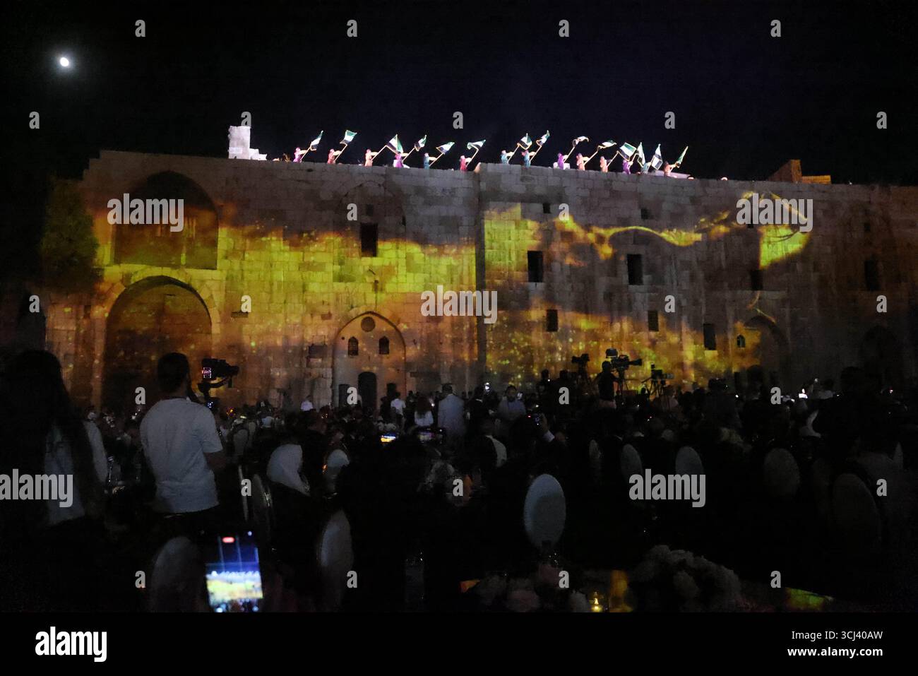 Damascus, Syria. 4th Sep, 2025. Light and stage performances ...