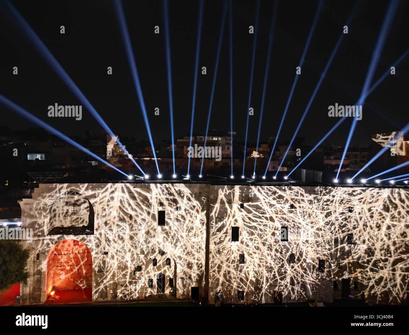 Damascus, Syria. 5th Sep, 2025. Light and stage performances ...
