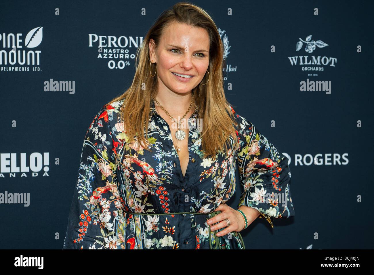 Michele Romanow arrives on the red carpet for the Hollywood North event ...
