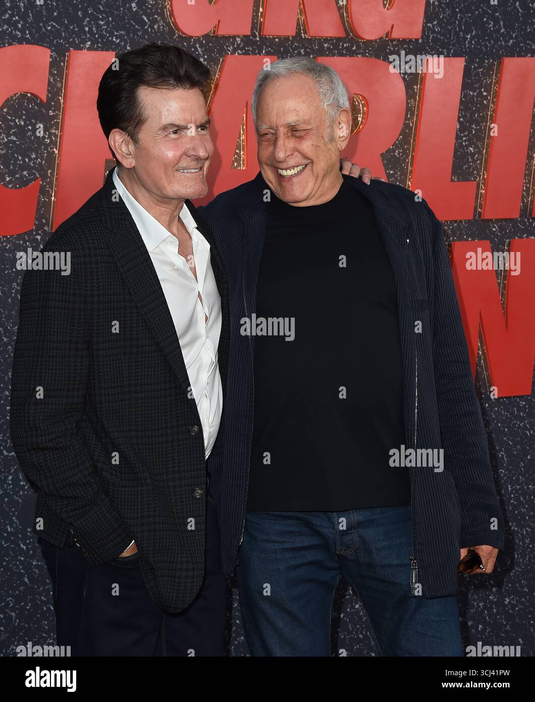 Charlie Sheen and Charles Roven arriving to Netflix’s “aka Charlie ...