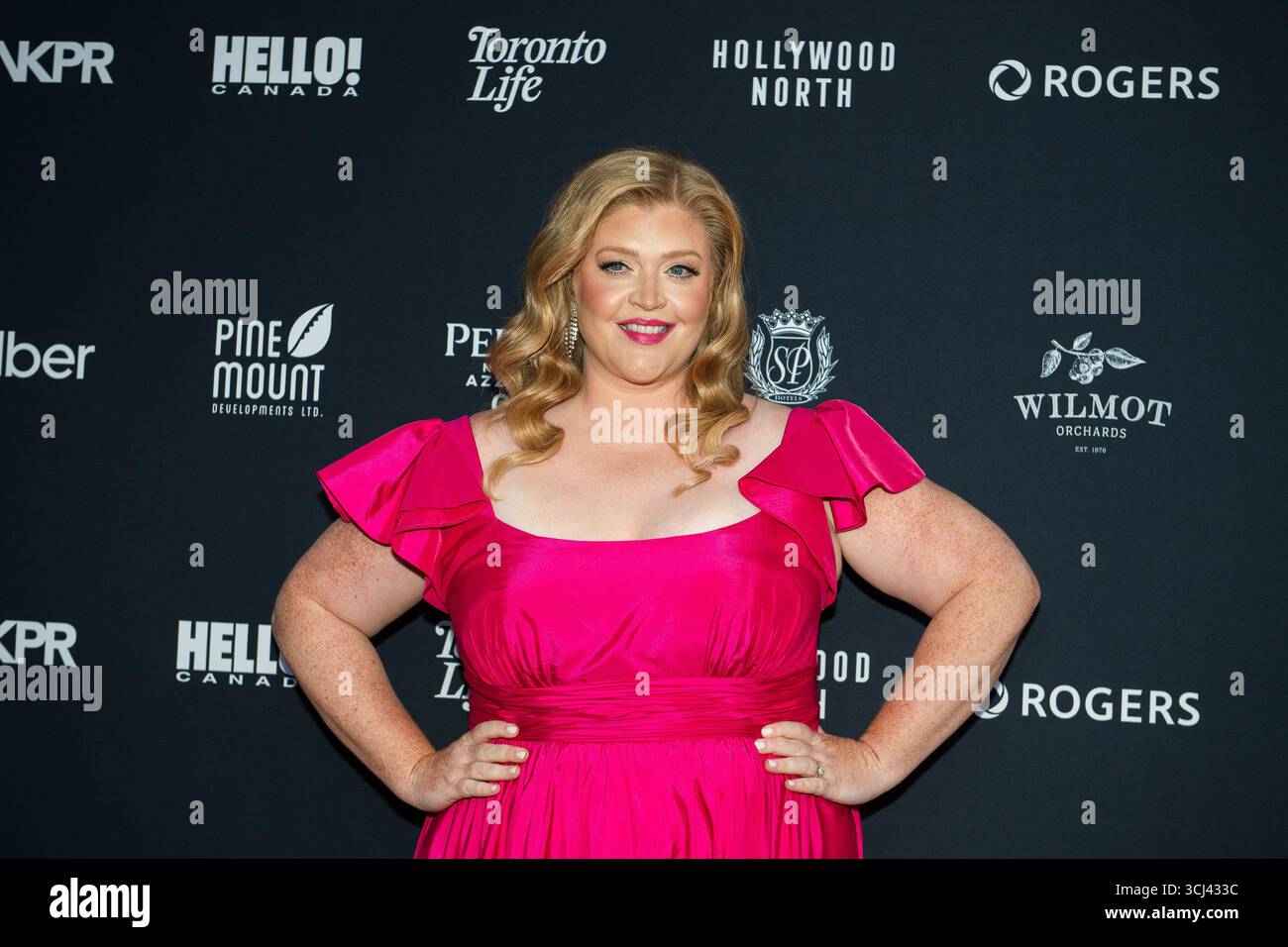 Meredith Shaw arrives on the red carpet for the Hollywood North event ...