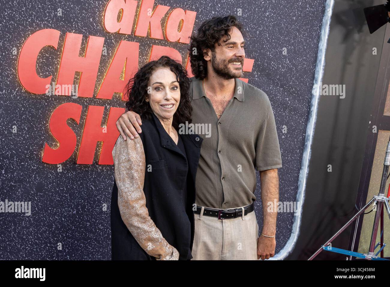 Heidi Fleiss and Andrew Renzi attend the arrivals of Netflix’s “aka ...