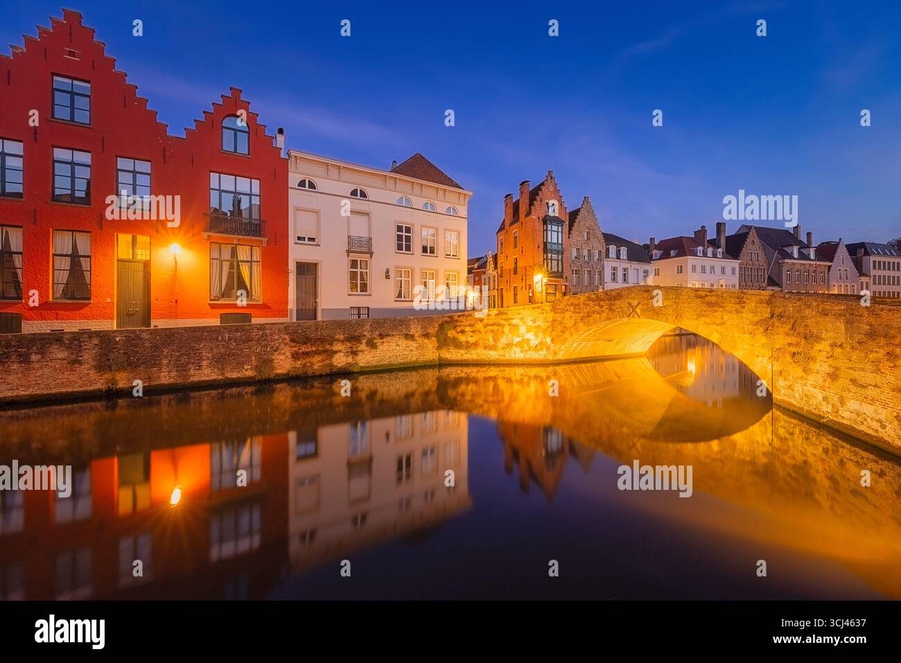 Scenic cityscape of Bruges, Belgium, showcasing its medieval ...