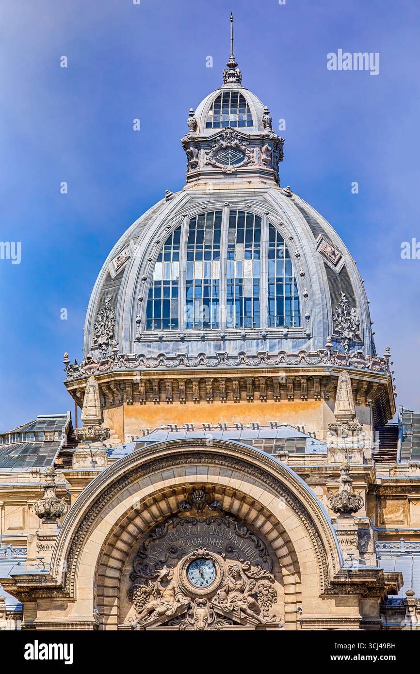 CEC Bank front facade ( also called the CEC Palace ) was built in 1900 ...