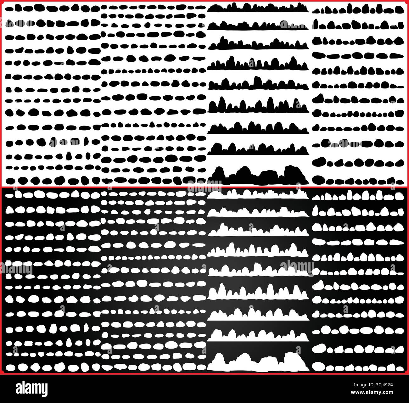 Boulder formations Stock Vector Images - Alamy