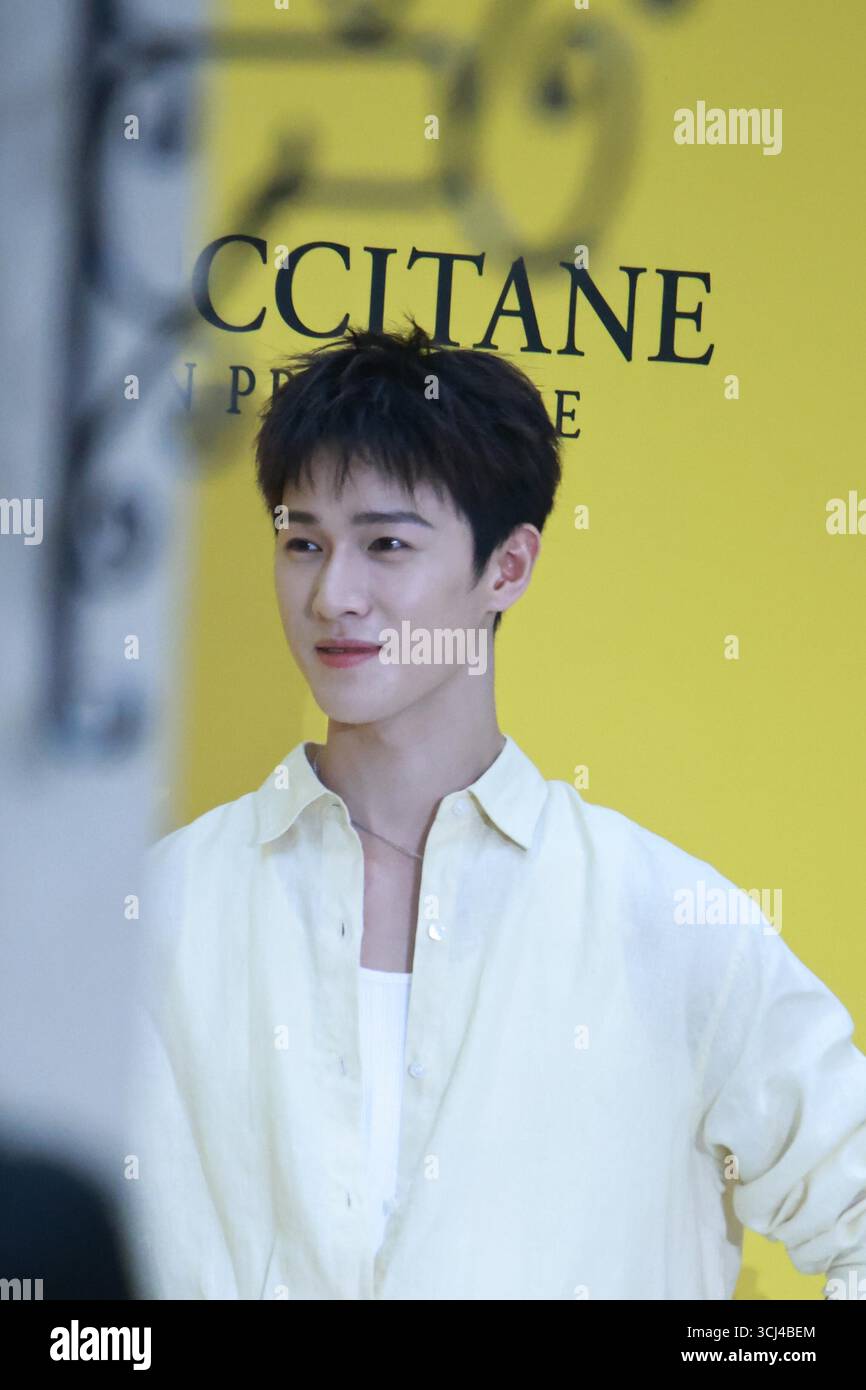 Chinese actor and singer Li Yunrui attends an activity in Shanghai ...