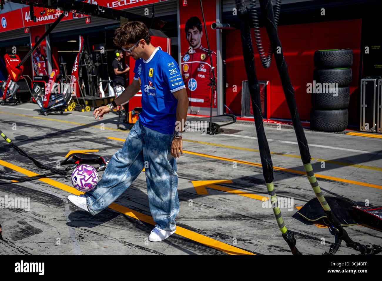 Monza, Italy, 04 Sep 2025, Charles Leclerc, from Monaco competes for ...