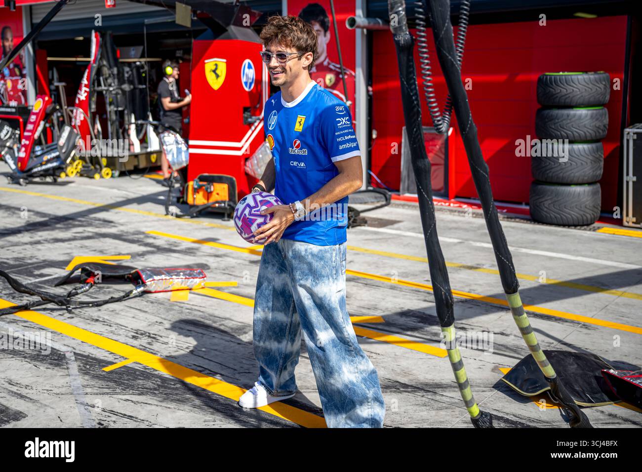 Monza, Italy, 04 Sep 2025, Charles Leclerc, from Monaco competes for ...