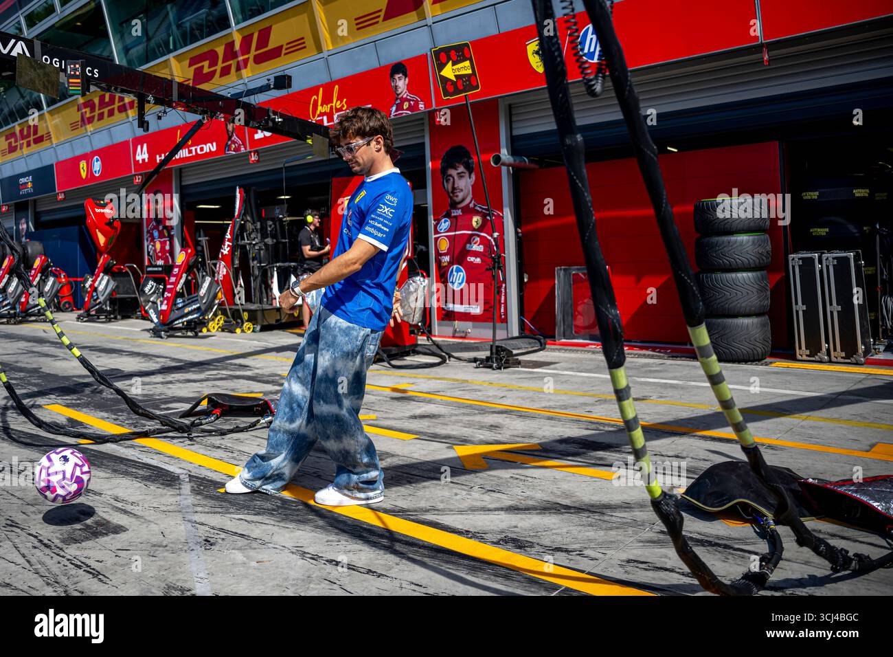 Monza, Italy, 04 Sep 2025, Charles Leclerc, from Monaco competes for ...
