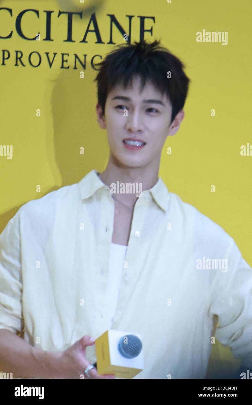 Chinese actor and singer Li Yunrui attends an activity in Shanghai, China, 4 September, 2025 ...