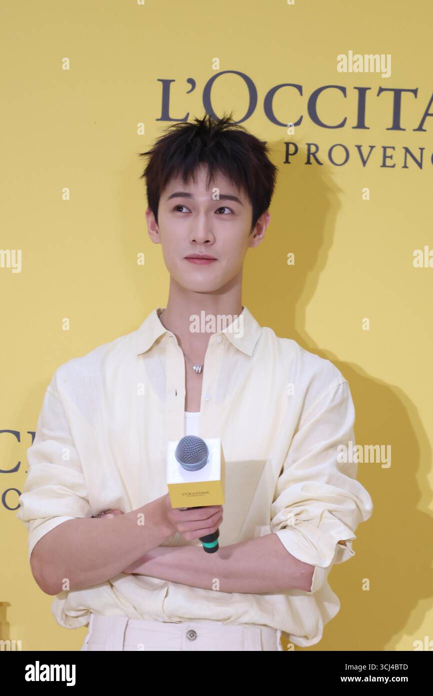 Chinese actor and singer Li Yunrui attends an activity in Shanghai, China, 4 September, 2025 ...