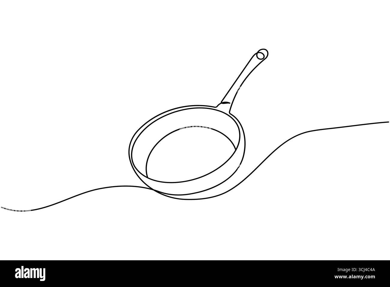 Hand drawn cooking pan Stock Vector Images - Alamy