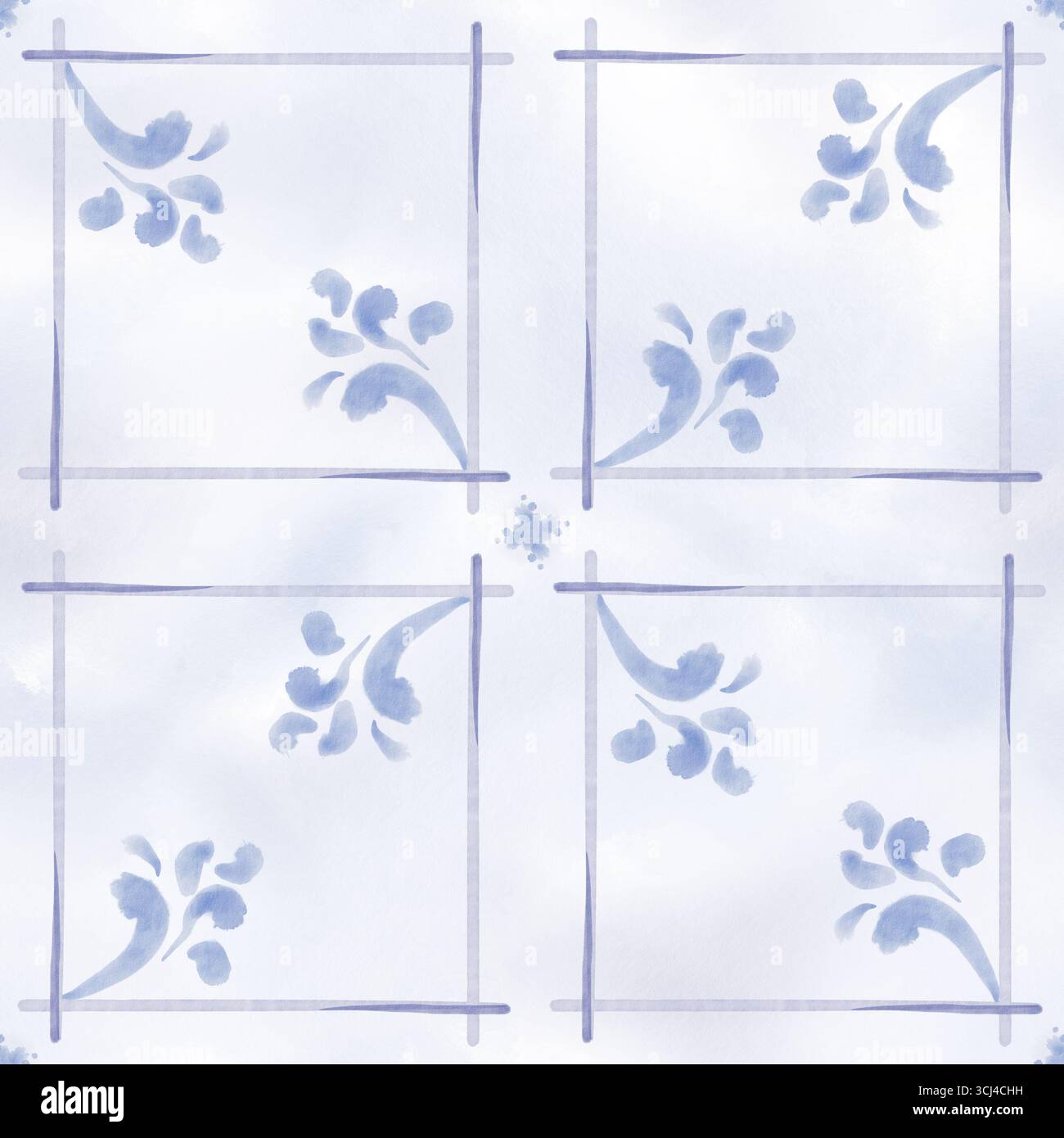 Seamless pattern of grout.Seams of ceramic tile in blue color,imitation ...
