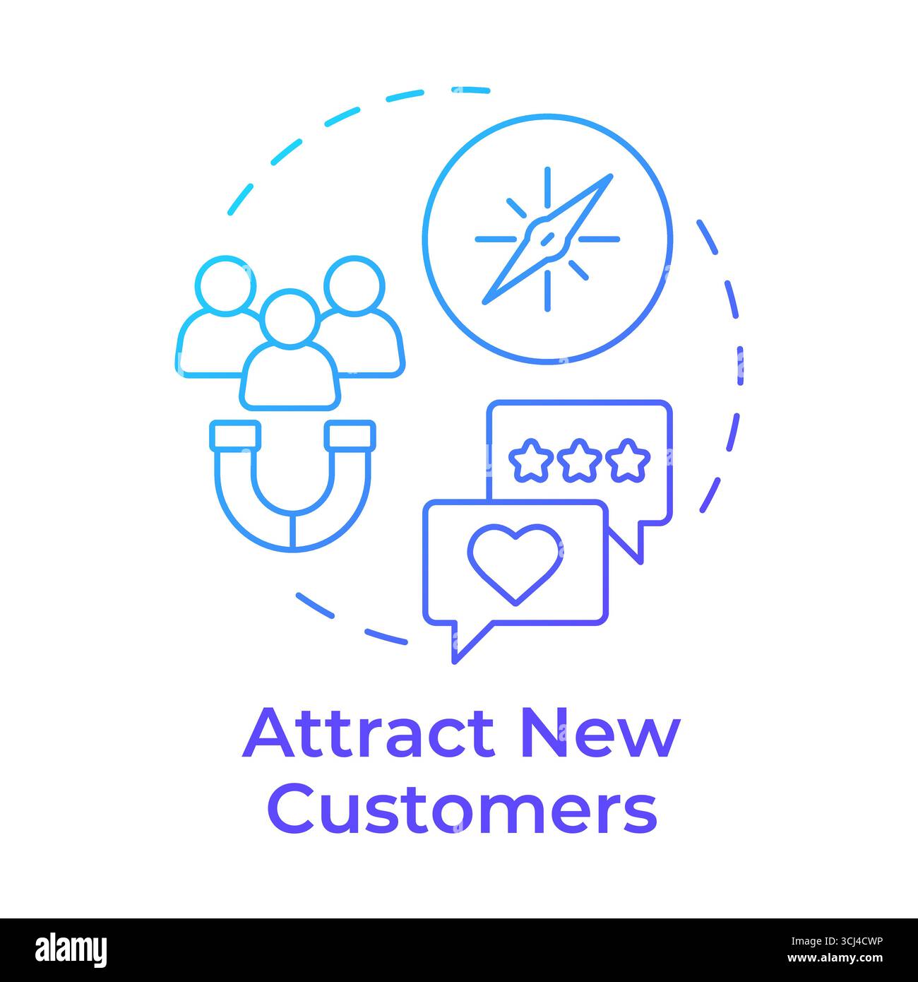 Attract new business Stock Vector Images - Alamy