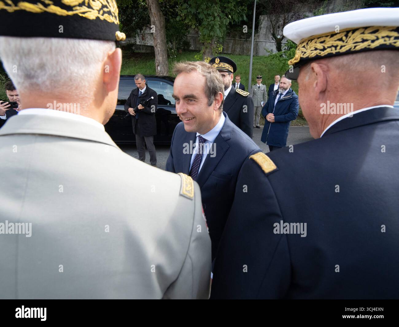 Suresne, France. 04th Sep, 2025. French Defense Minister Sebastien ...