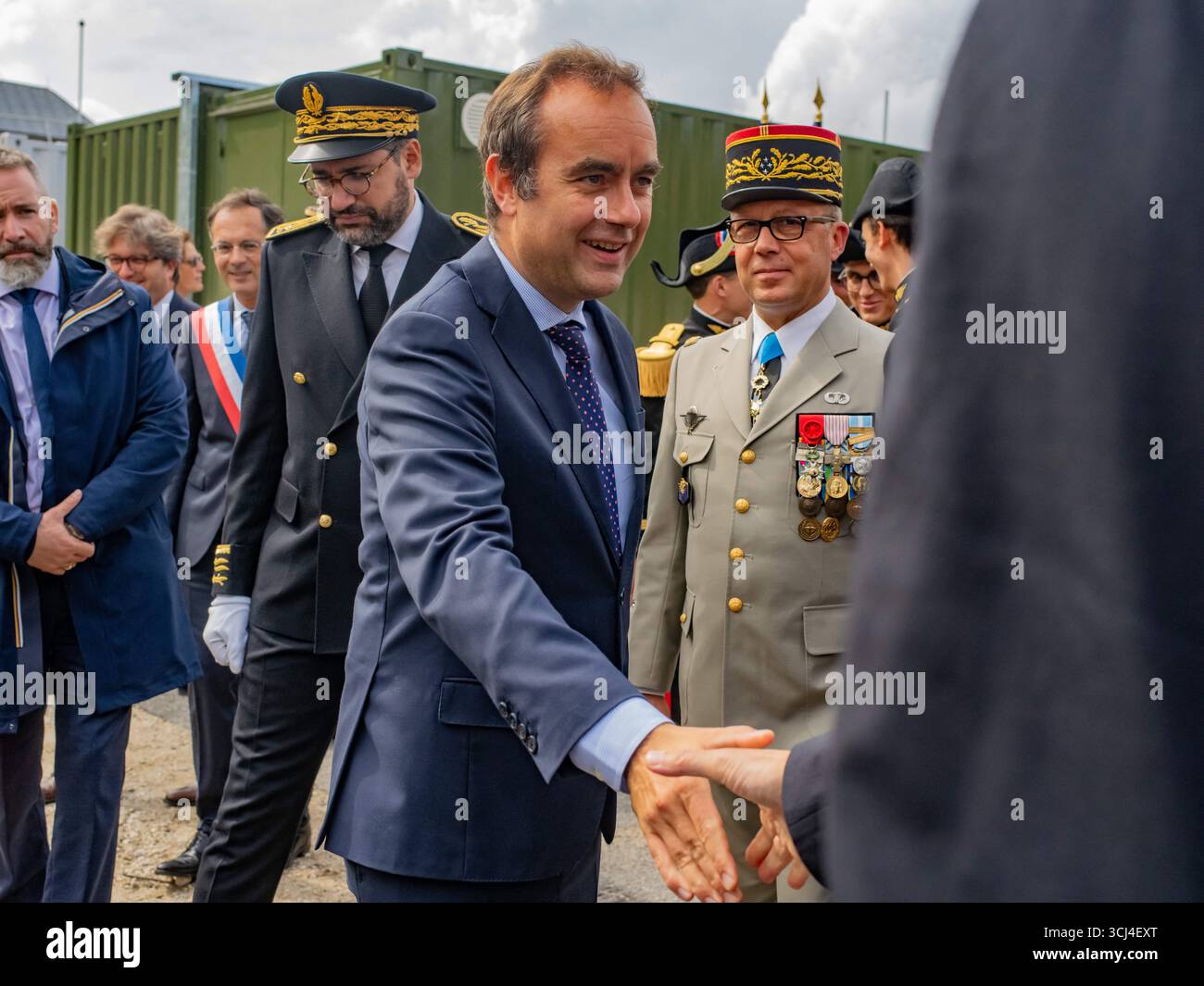 Suresne, France. 04th Sep, 2025. French Defense Minister Sebastien ...