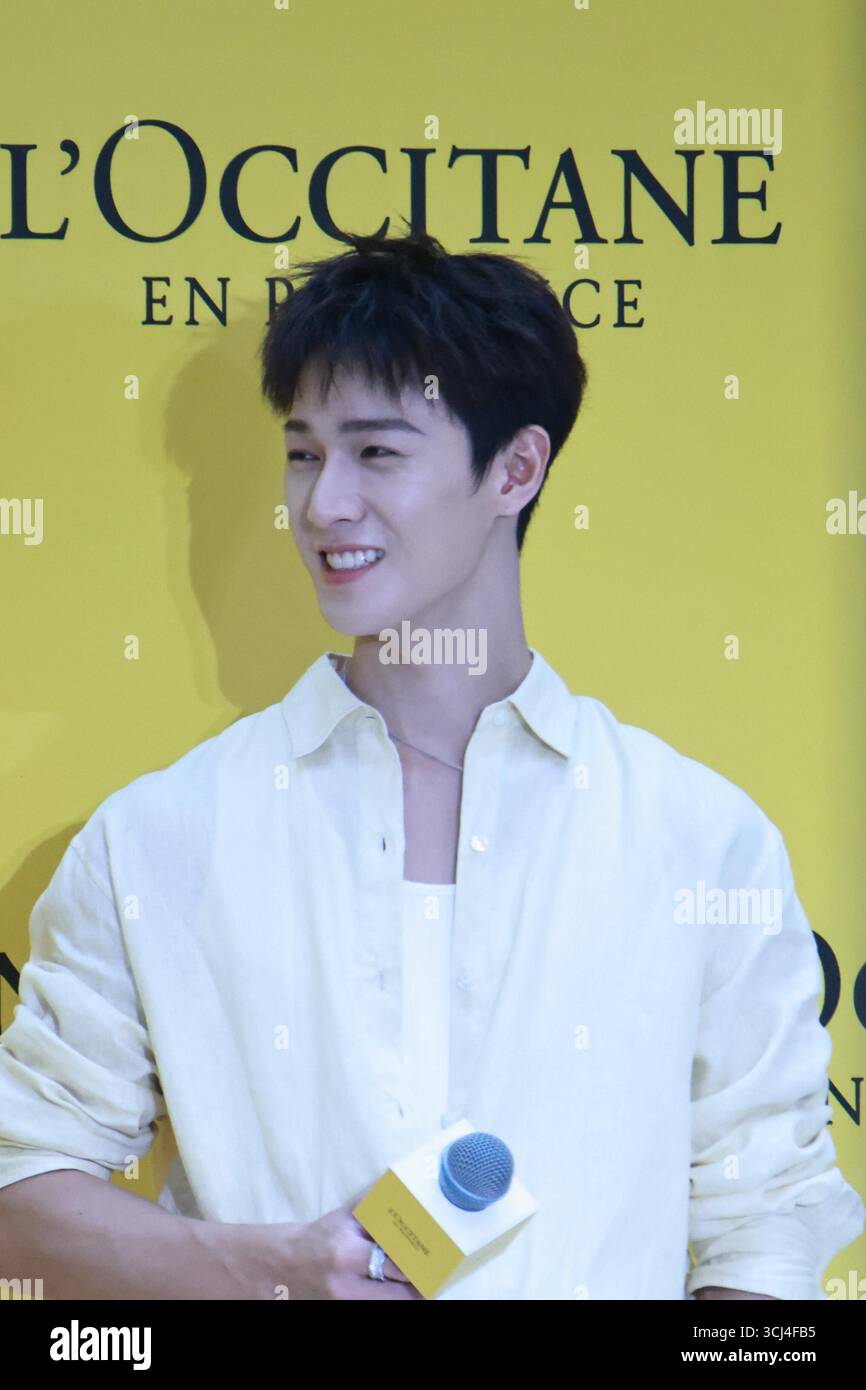 Chinese actor and singer Li Yunrui attends an activity in Shanghai ...