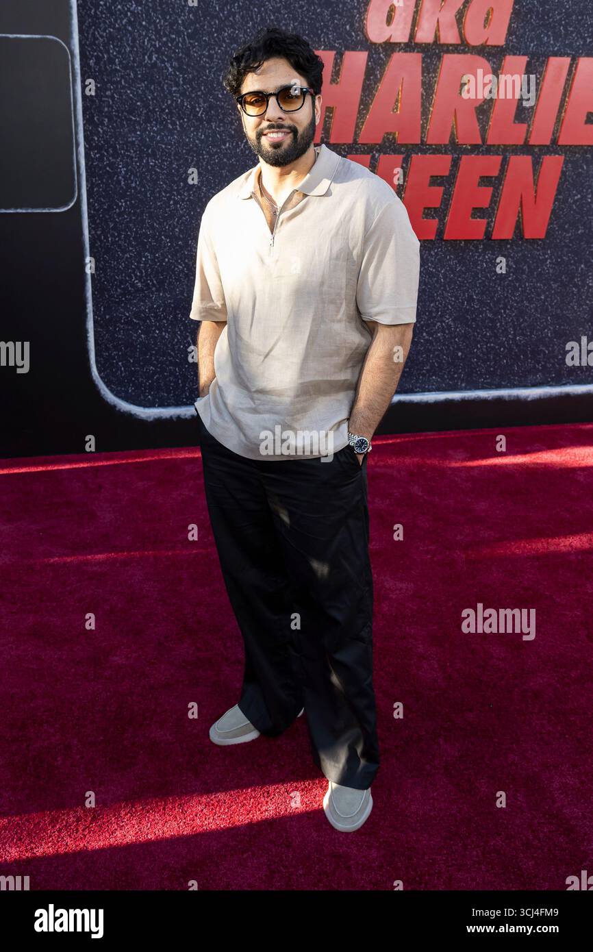 Wajeeh Mahmood attends the arrivals of Netflix’s “aka CHARLIE SHEEN ...