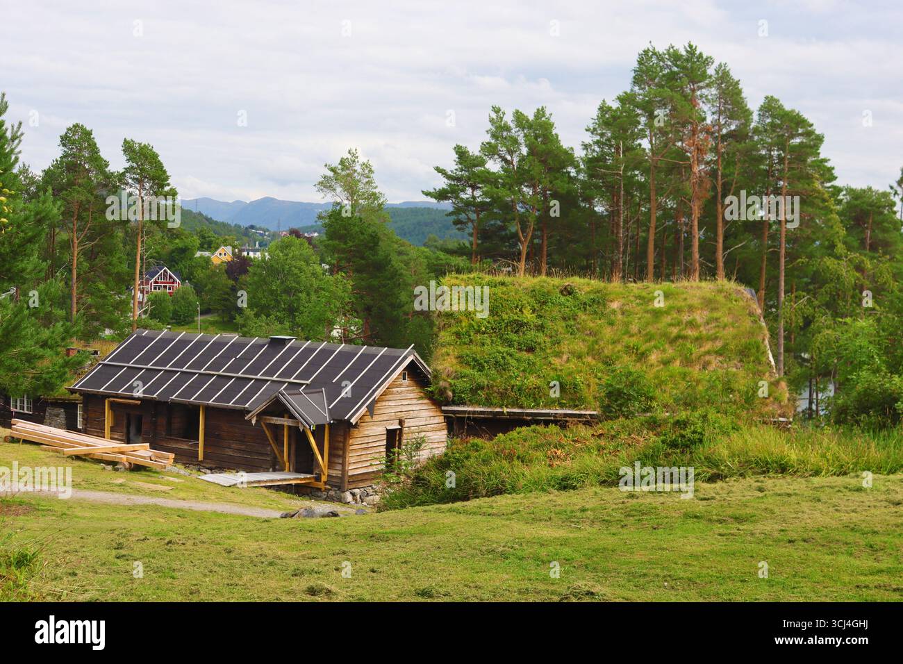 Alesund, Norway - August 01, 2024: Sunnmore Museum is an open air ...