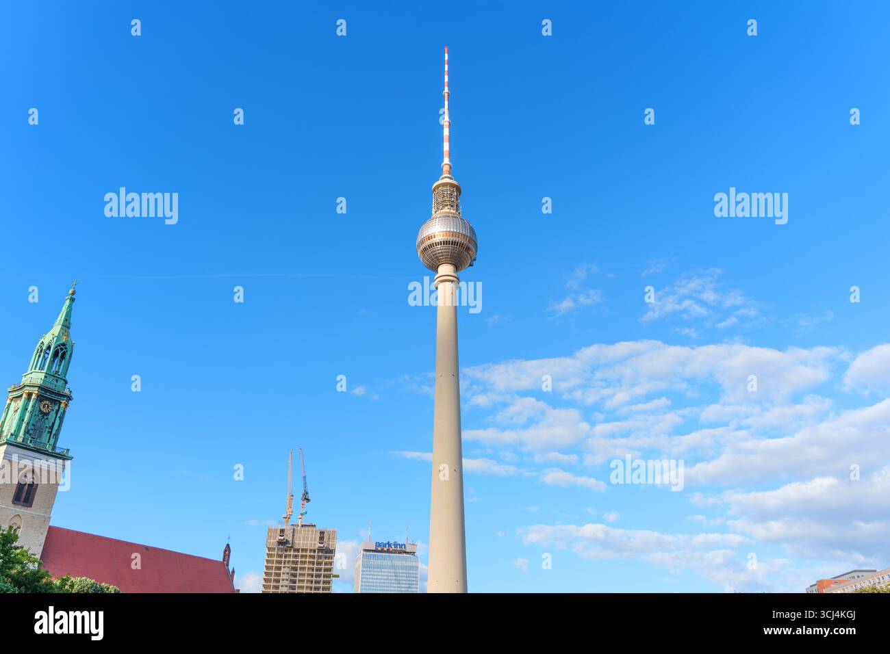Illustration of the iconic berlin tv tower hi-res stock photography and ...