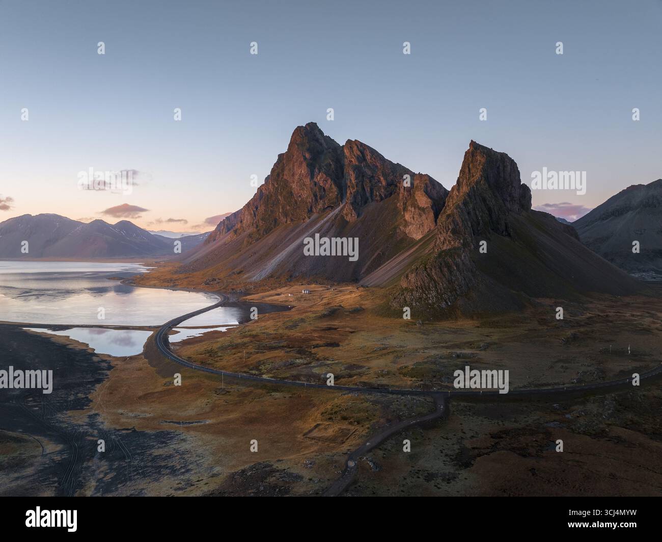 Aerial view majestic eystrahorn hi-res stock photography and images - Alamy