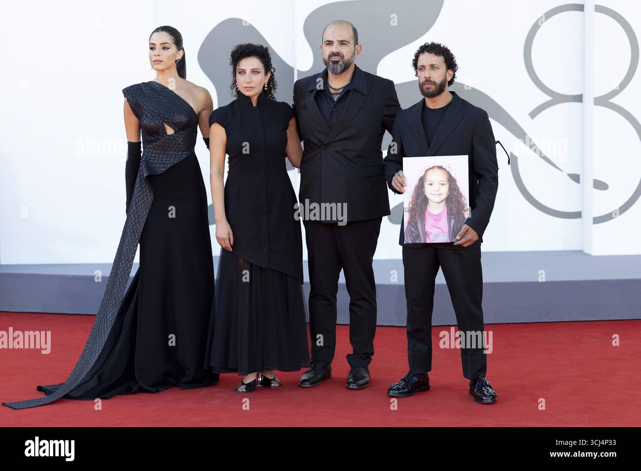 Venice, Italy - 3 September 2025: Saja Kilani, Clara Khoury, Amer ...