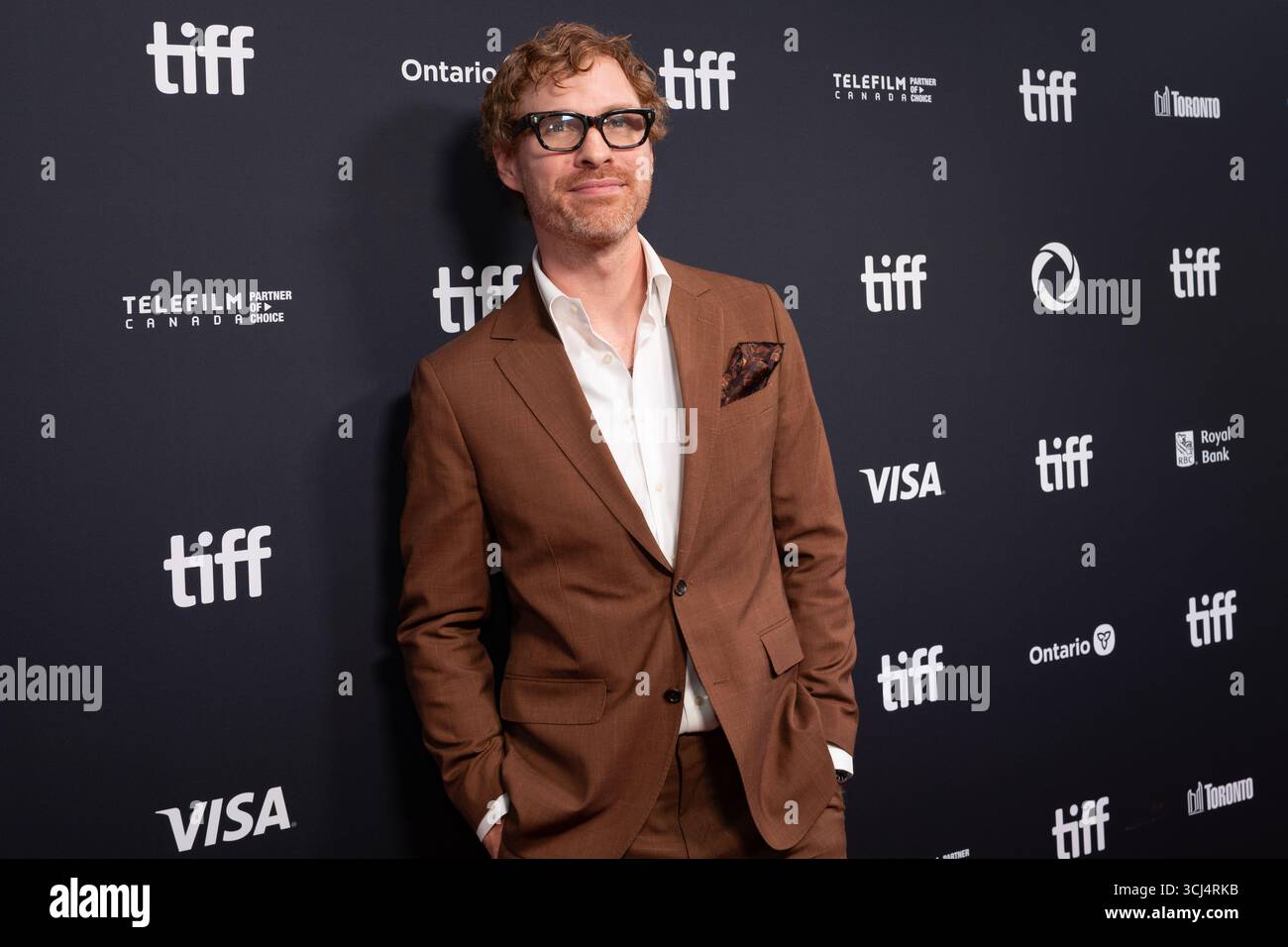 Tyler Strickland attends the red carpet for the "John Candy - I Like Me" premiere during the ...