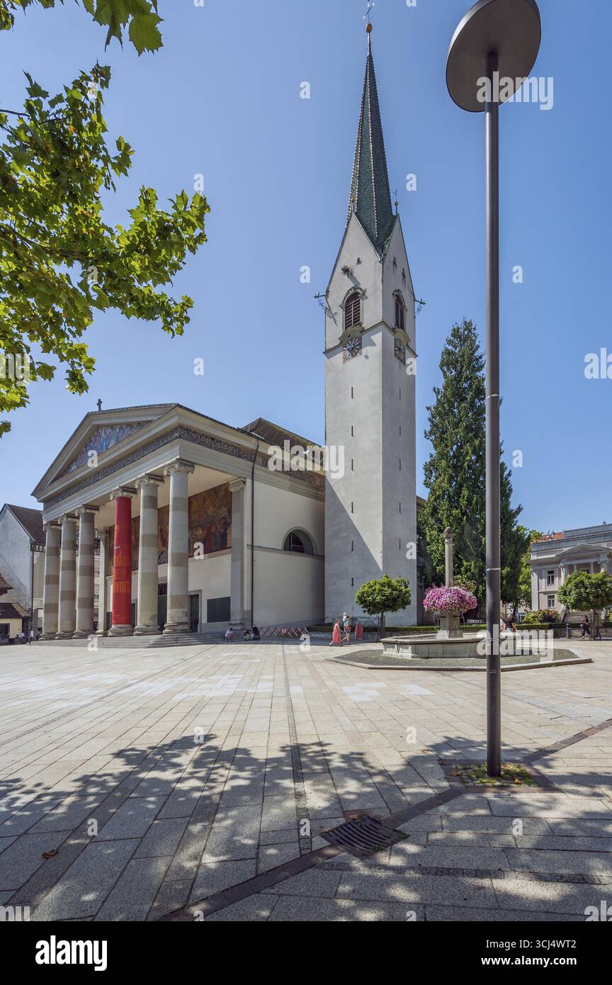 The Roman Catholic parish church of St Martin, entrance with a ...