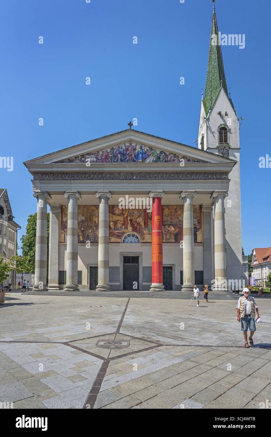 The Roman Catholic parish church of St Martin, entrance with a ...