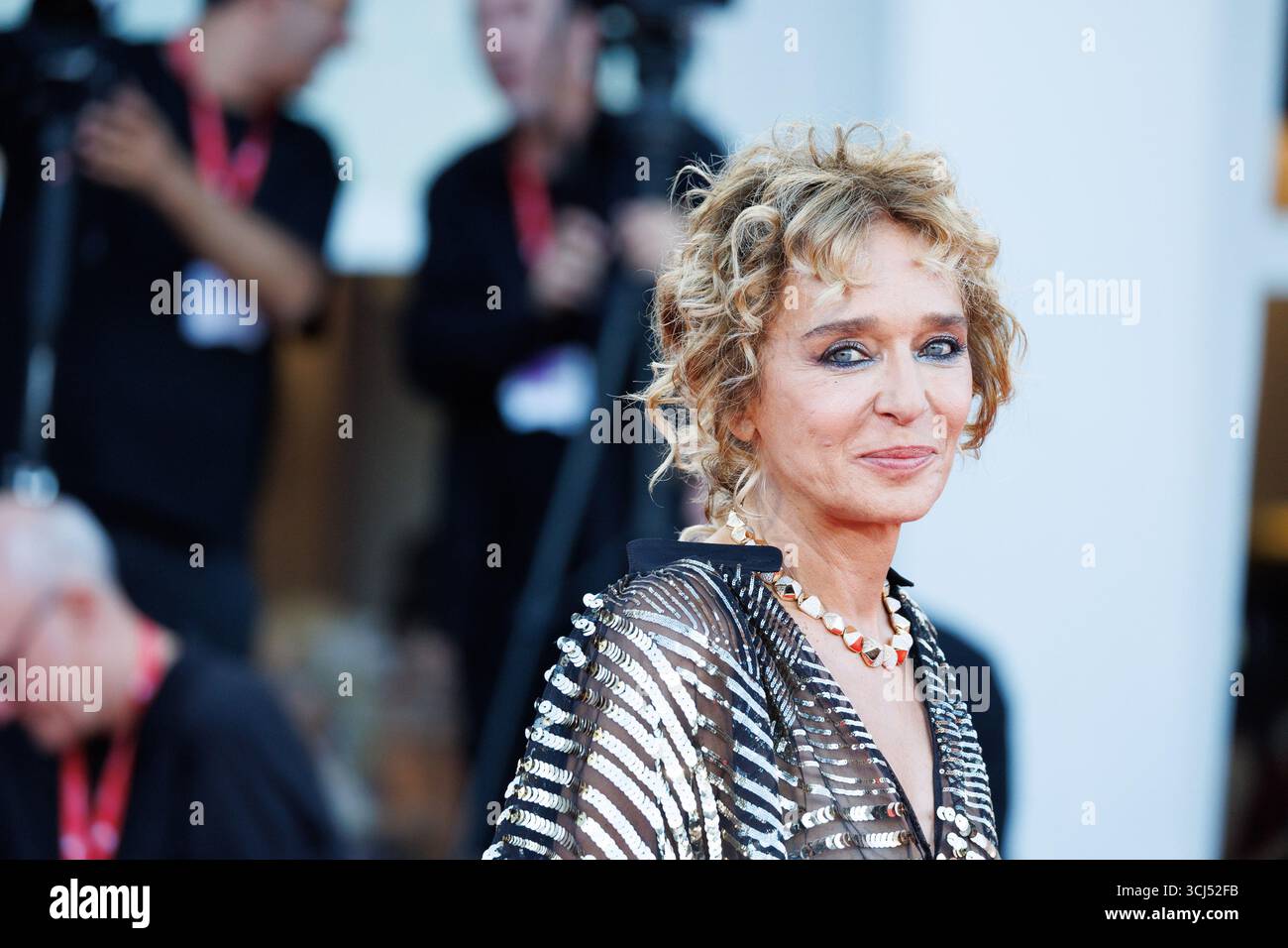 Valeria Golino attends the "Elisa" red carpet during the 82nd Venice ...
