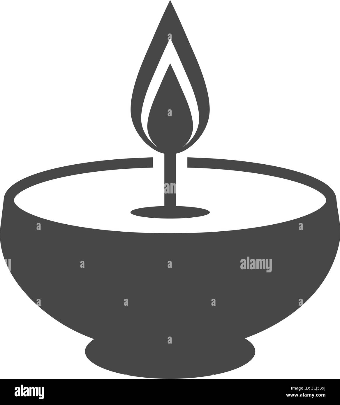 Black white diya icon hi-res stock photography and images - Alamy