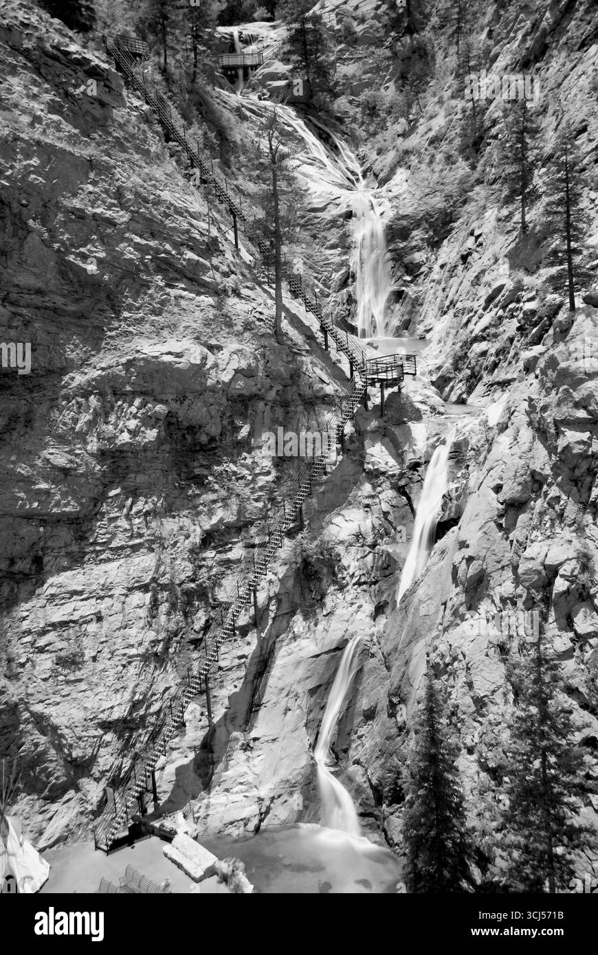 Infrared exposure of Seven Falls, one of the worlds largest ...