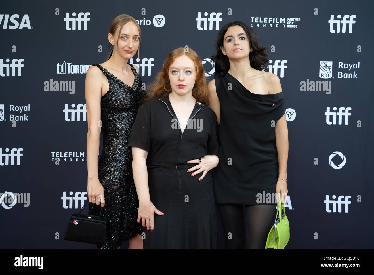 (L-R) Emily Allan, Ruby McCollister and Leah Hennessey attend the red ...