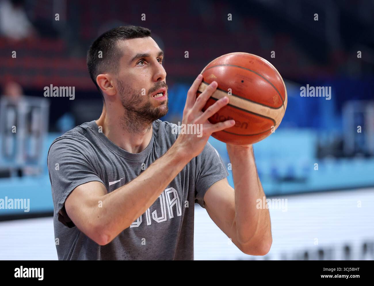 Serbia's Ognjen Dobric during FIBA Eurobasket 2025 group A 5th round ...
