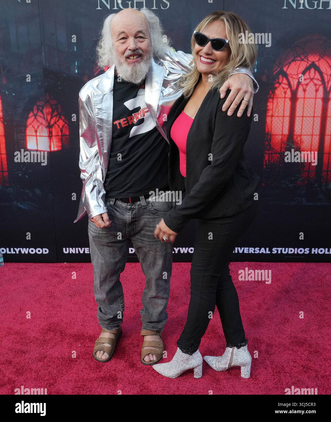 (L-R) Clint Howard and Kat C. Howard at the Universal Studios Hollywood ...