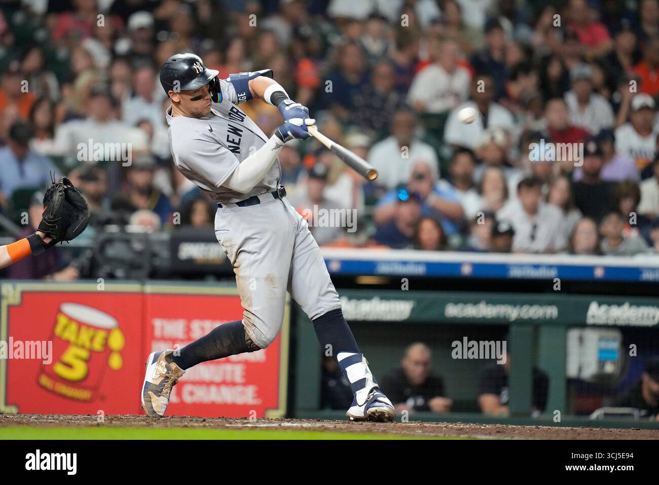 New York Yankees Aaron Judge Flies Out To Houston Astros Center